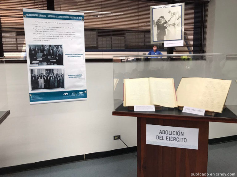 Costa Rican Army Abolition Documents are now part of the Memory of the ...