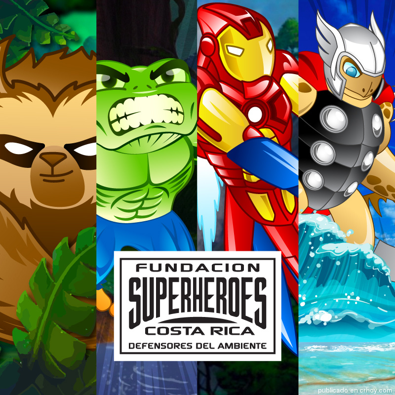 Four Costa Rican Superheroes will protect the environment